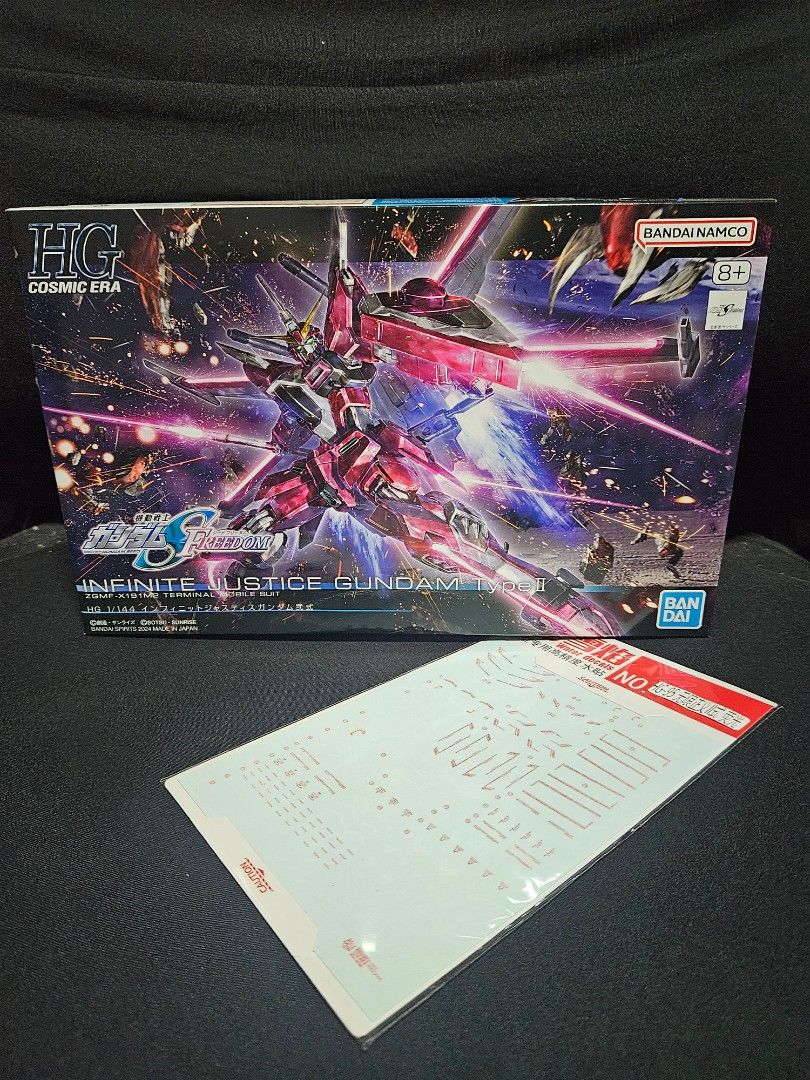 HG Infinite Justice Gundam type 2, High Grade 1/144 Gundam Seed Freedom type ii, Hobbies & Toys ...