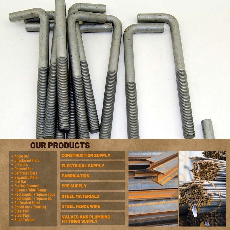 High Tensile Anchor bolts and Nuts / Stud Bolts and Hex Bolts ...