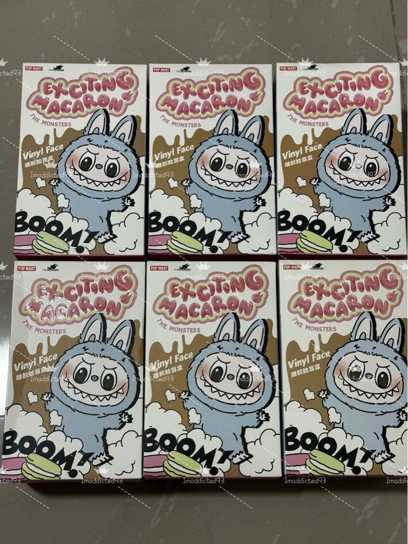 Instock Popmart The Monsters Tasty Macarons v 1 Series - Vinyl Face ...