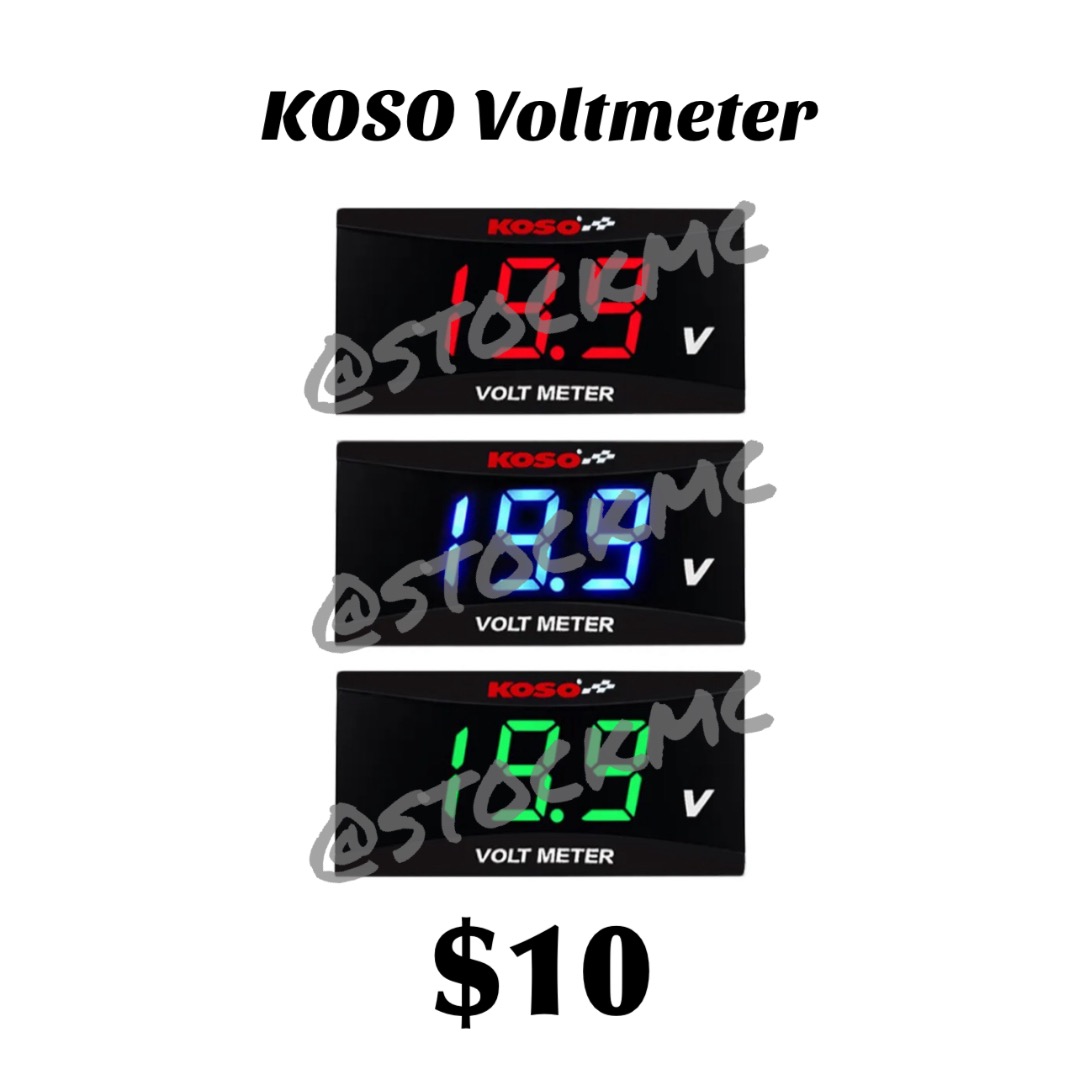 KOSO Voltmeter, Motorcycles, Motorcycle Accessories on Carousell