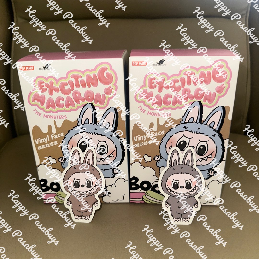 labubu exciting macaron V1 TOFFEE & SESAME BEAN, Hobbies & Toys, Toys ...