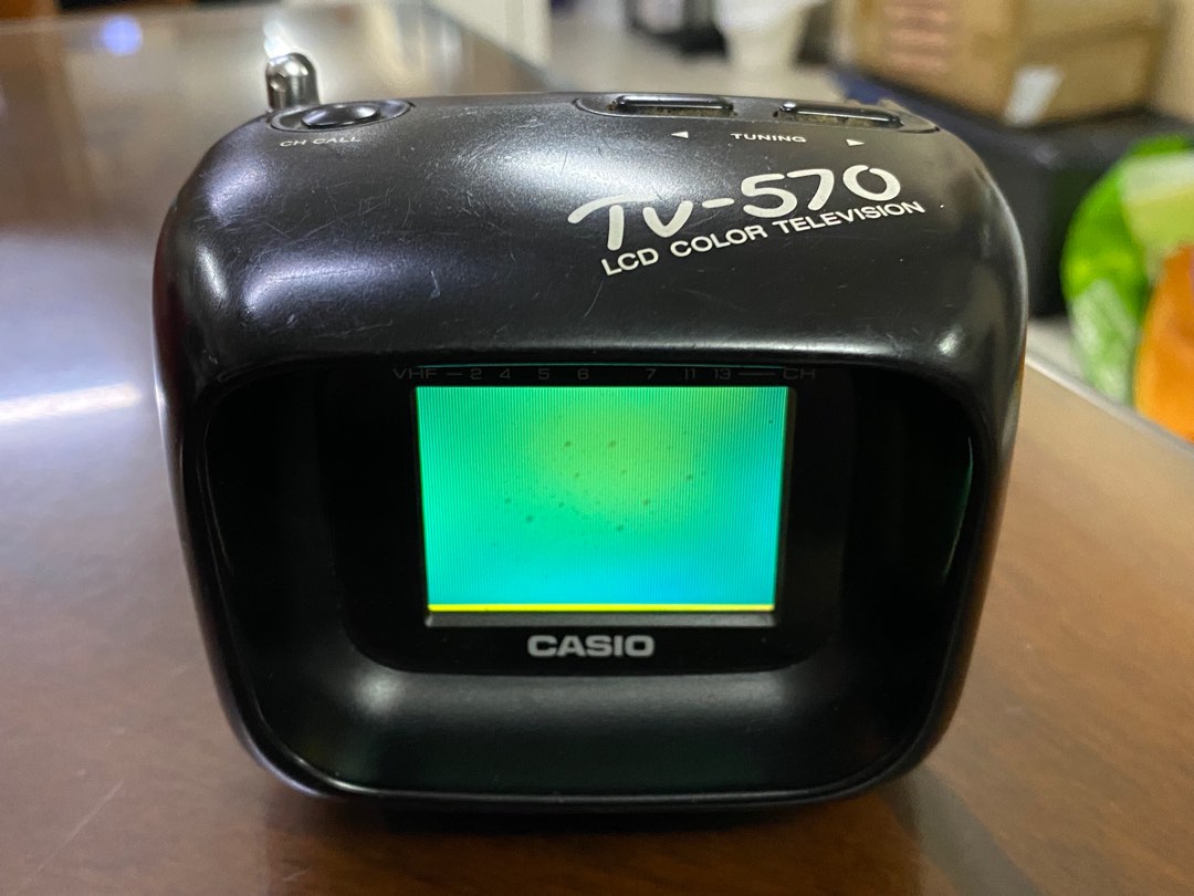 LCD Pocket Color Television TV-570 CASIO Vintage - DEFECTIVE - Has ...