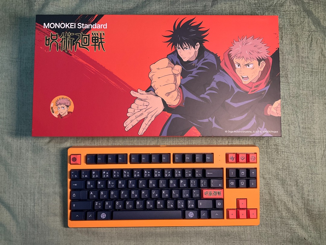 MONOKEI X Jujutsu Kaisen Keyboard (Yuji Edition), Computers & Tech ...
