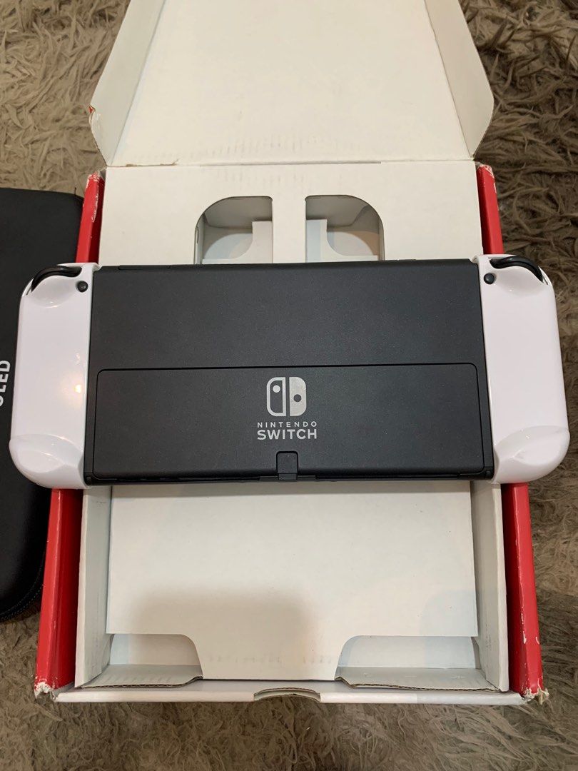 Nintendo Switch Oled White Full Set With Digital Games, Video Gaming ...
