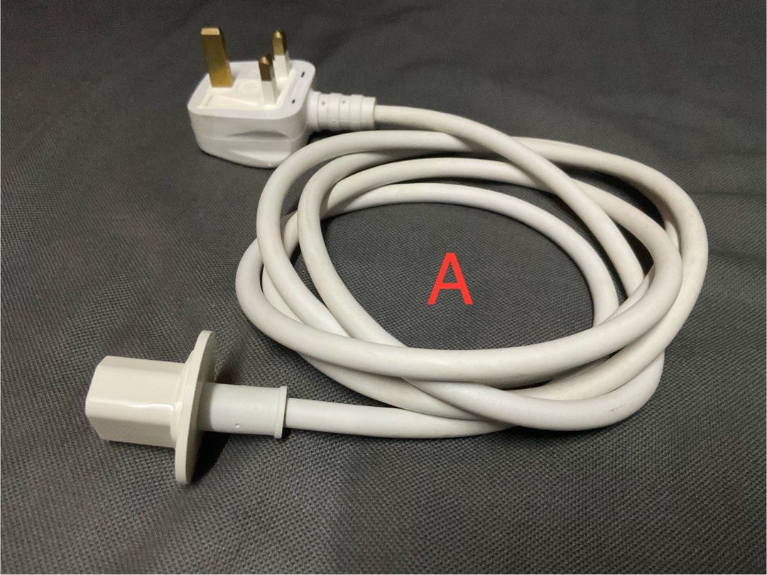Original iMac Power Cord 原廠 iMac 電源線, 電腦＆科技, 電腦周邊及配件, 電腦線、轉接線及轉換器 ...