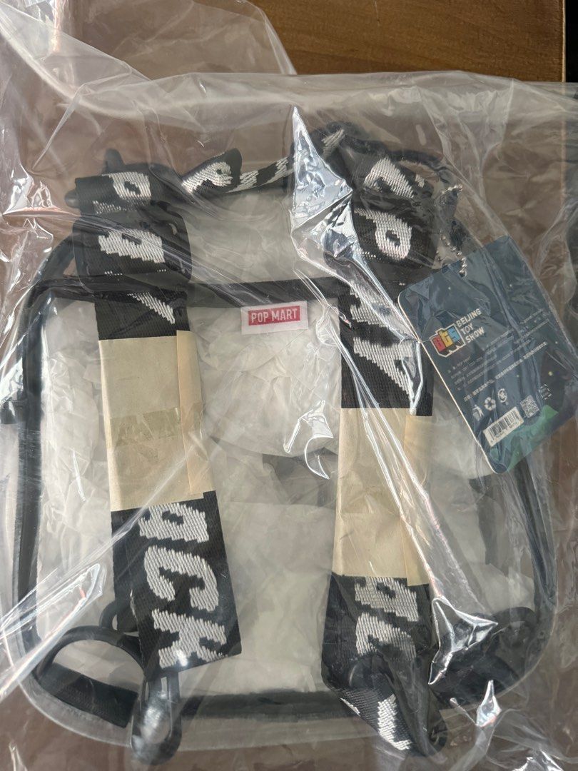 Popmart Back to Play Mini Clear Backpack for Labubu / molly, Hobbies ...