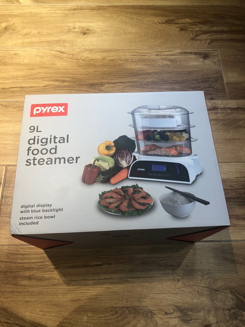 Pyrex 9L steamer steam 蒸爐 三腳 蒸煮, 家庭電器, 廚房電器, 鍋具 - Carousell