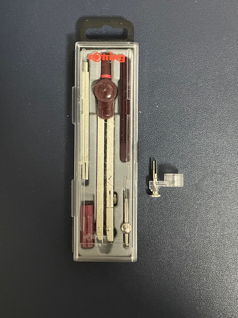 Rotring Compass w/ Adaptor, Hobbies & Toys, Stationary & Craft, Craft ...