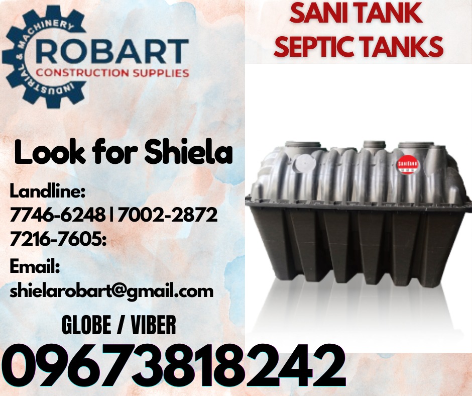 SANI TANK SEPTIC TANKS, Commercial & Industrial, Construction Tools ...