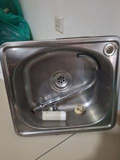 Sinki kitchen sink with water tap, Furniture & Home Living, Bathroom ...