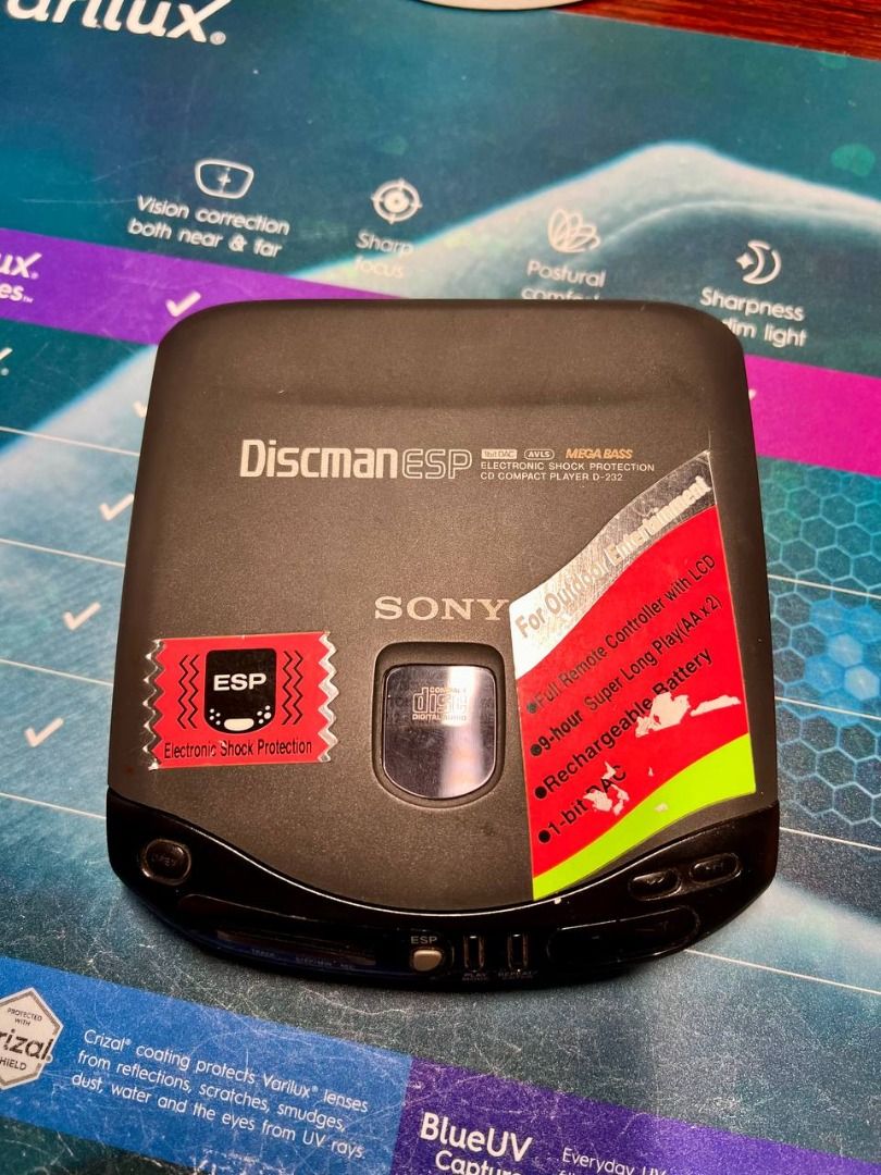 Sony Discman ESP model: D232 (w/ free working Audio technica), Audio ...