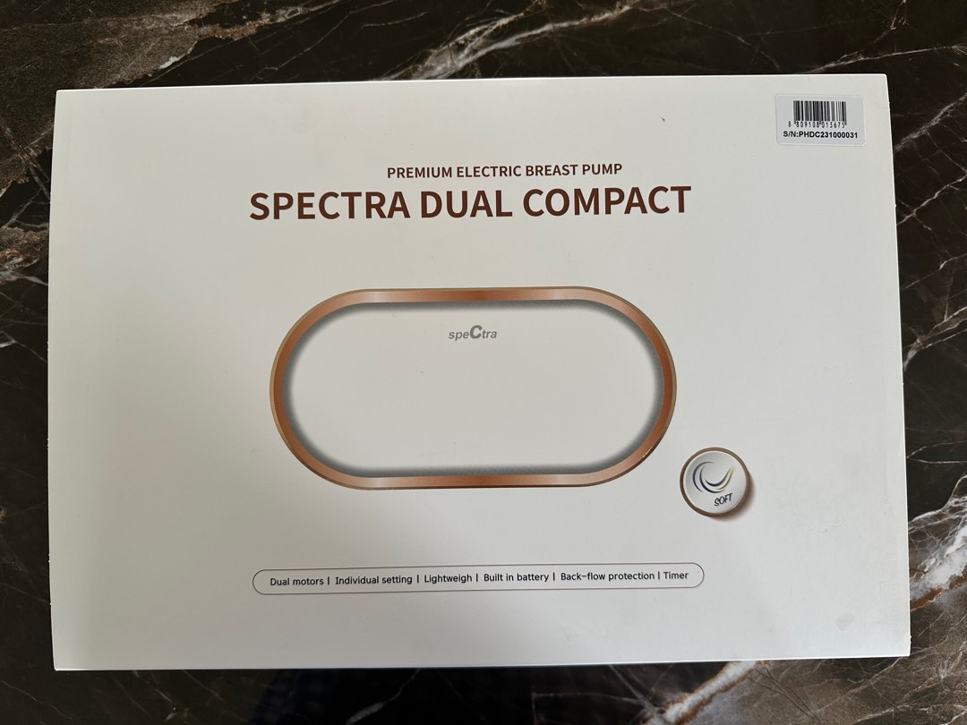 Spectra Dual Compact Breast pump w/ freebies, Babies & Kids, Nursing ...