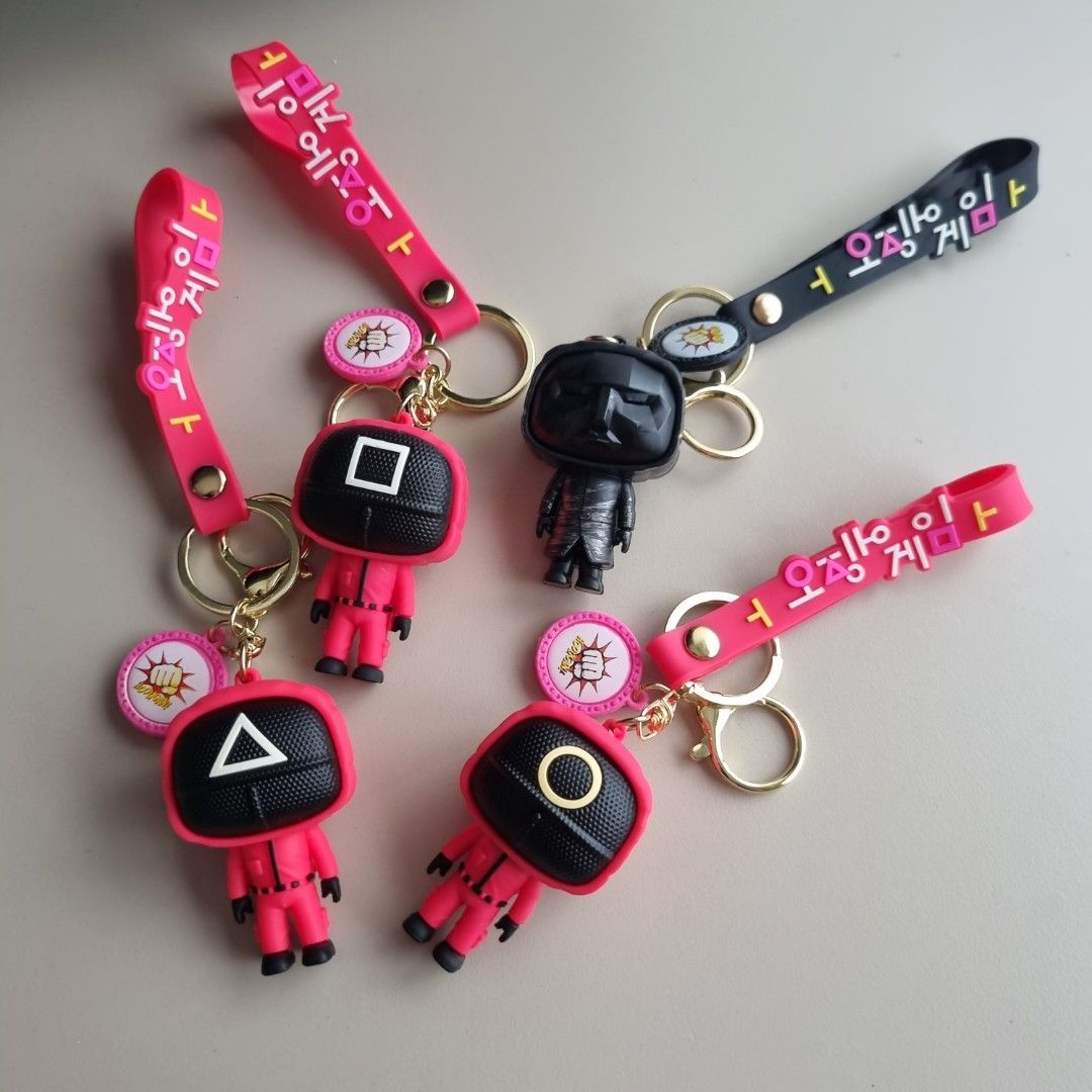 Squid Game Keychain, Hobbies & Toys, Toys & Games on Carousell