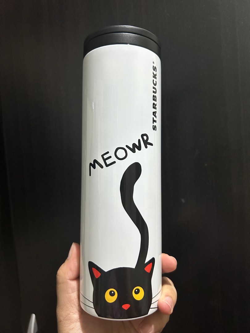 Starbucks Meowr Insulated Tumbler, Furniture & Home Living, Kitchenware ...