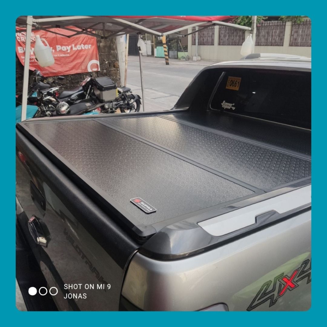 Supra trifold hard aluminum bed cover for ford ranger wildtrak 2012 ...