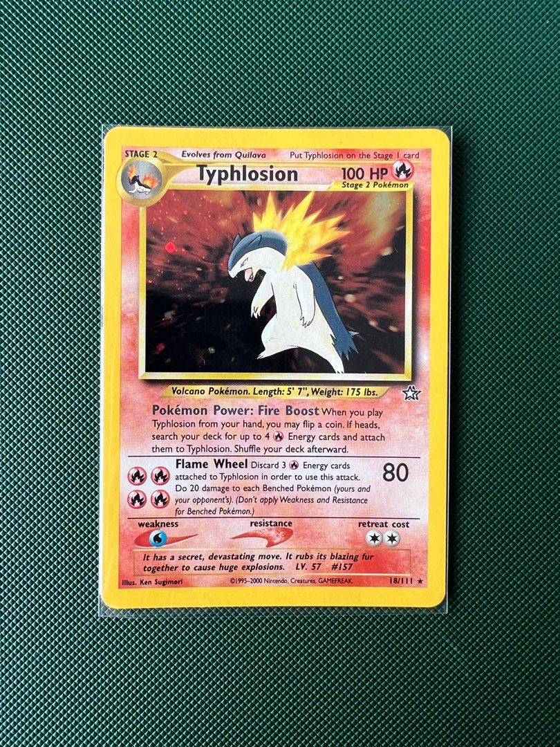 Typhlosion 18/111 Neo Genesis Holo Rare Vintage Pokemon Card, Hobbies ...