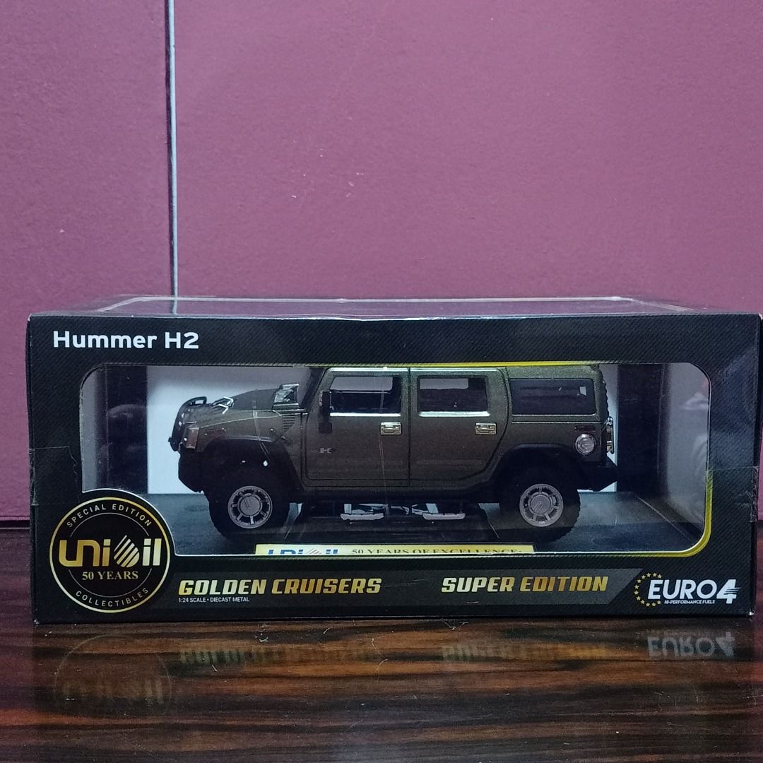 UNIOIL HUMMER H2 GOLDEN CRUISERS SUPER EDITION 1:24 SCALE DIECAST METAL ...