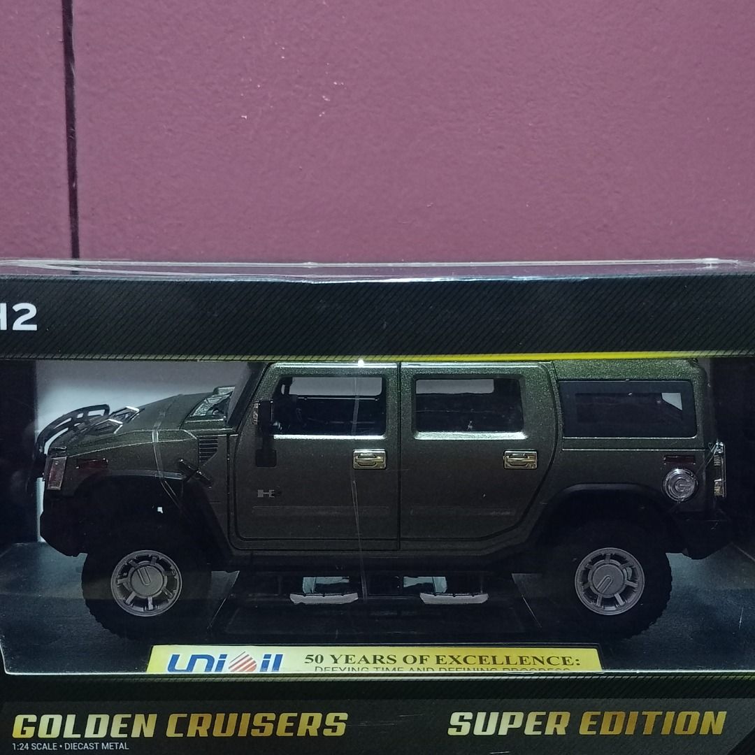 UNIOIL HUMMER H2 GOLDEN CRUISERS SUPER EDITION 1:24 SCALE DIECAST METAL ...