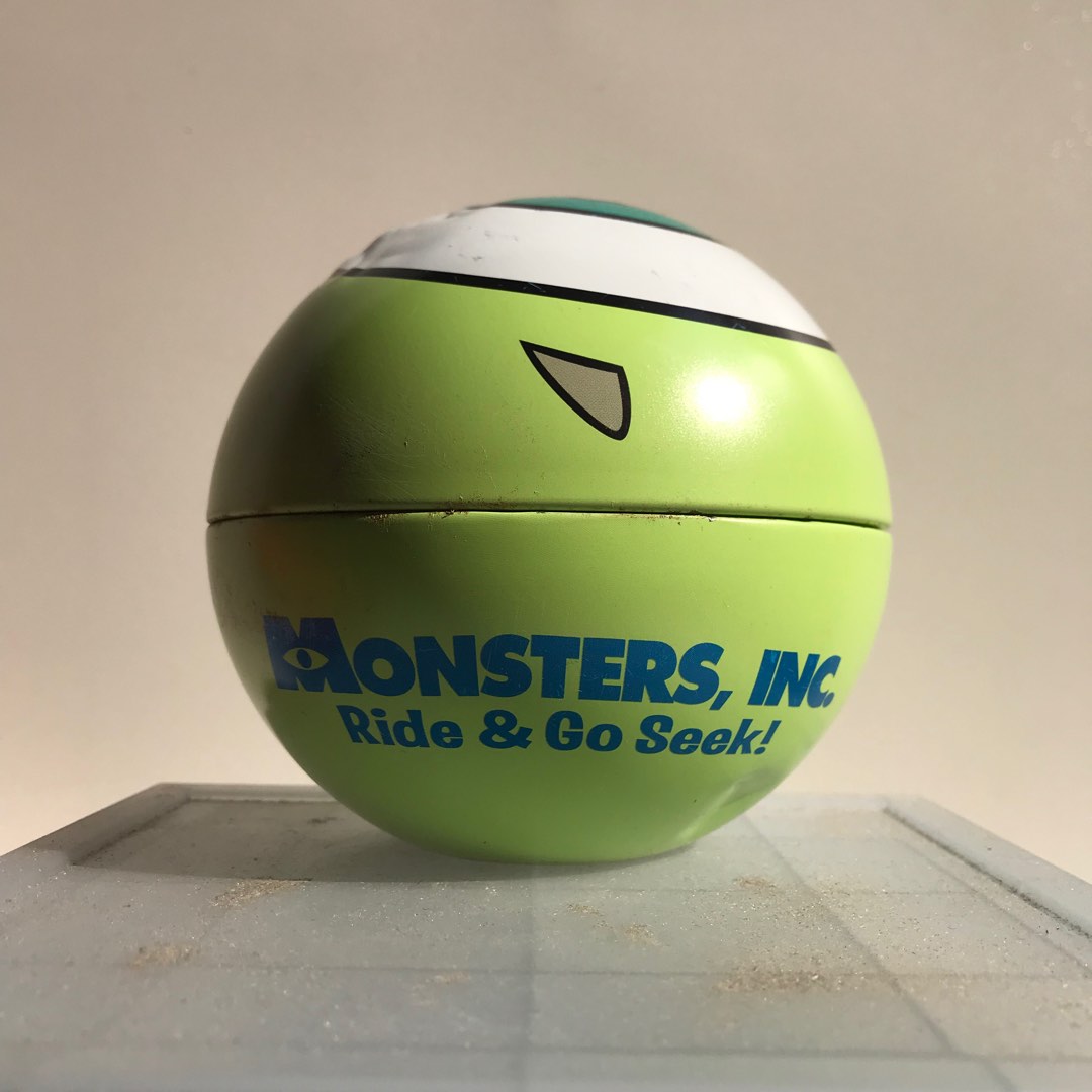 Vintage japan Monster inc Microphone Can kaleng display untuk simpan ...