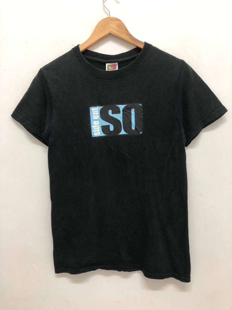 VINTAGE SIDE OUT STOOL PIGEON RECORDS PUNK ROCK BAND TEE, Men's Fashion ...