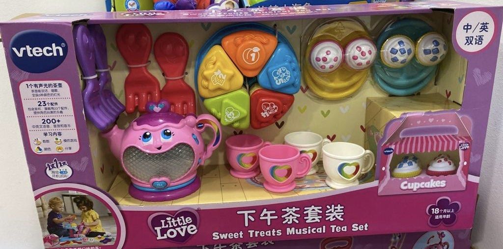 Vtech Tea Set English & Chinese Vision, Hobbies & Toys, Toys & Games on ...