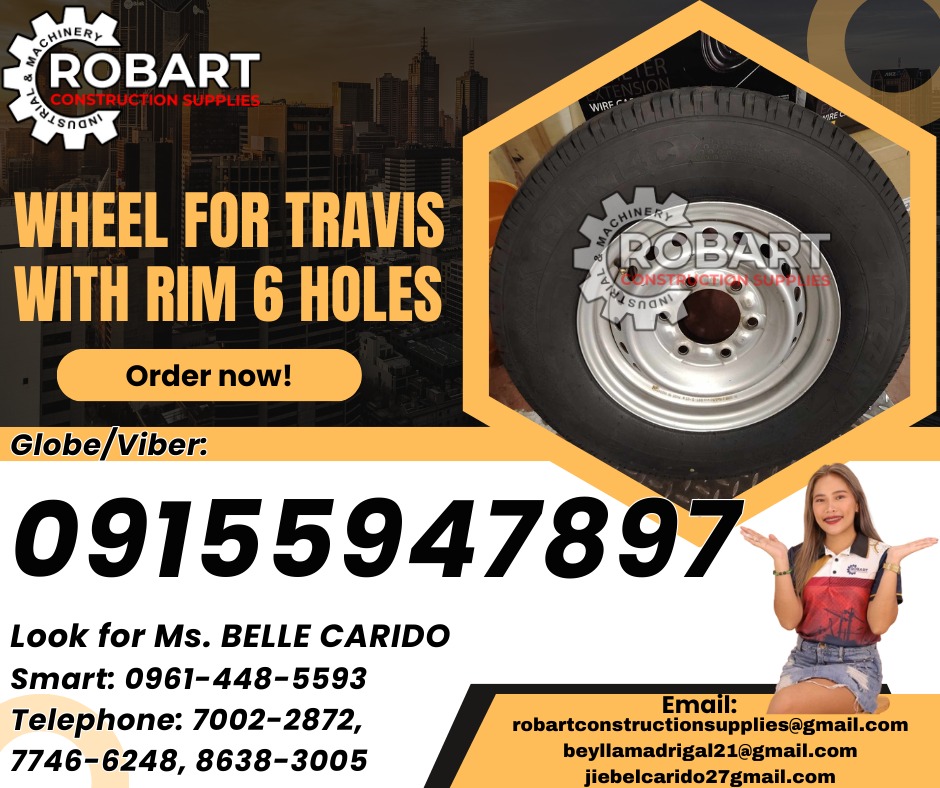 Wheel for Travis with Rim, Commercial & Industrial, Construction Tools ...