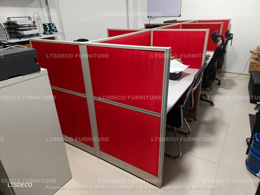 WORKSTATION CUBICLE N FULL FABRIC PARTITION | OFFICE PARTITION ...
