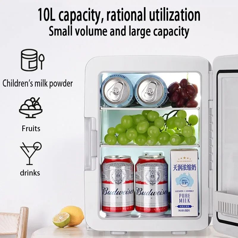 10L Semiconductor Car Refrigerator Mini Fridge Car And Home Dual ...