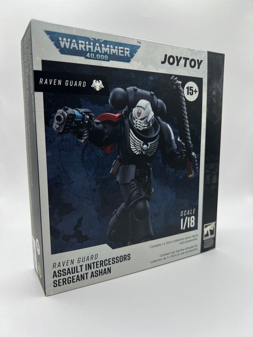 1/18 Joytoy X Warhammer Raven Guard Assault Intercessors Sergeant Ashan ...