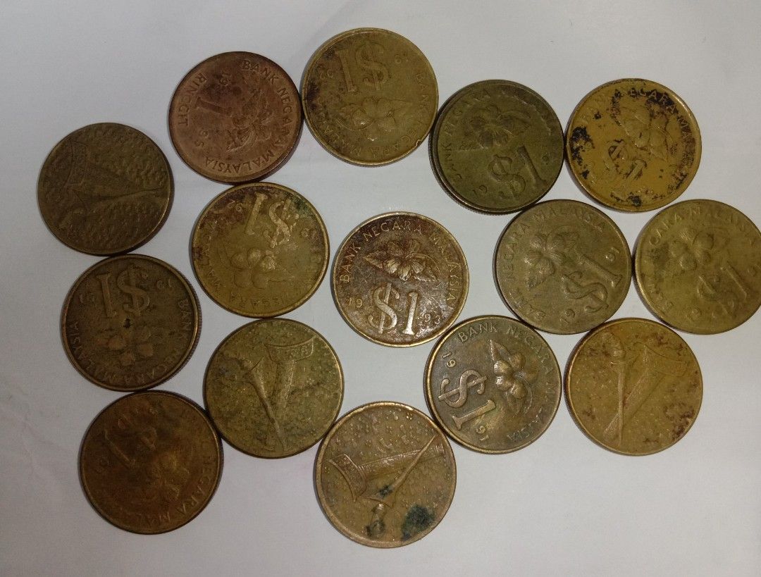 15 keping syiling lama Seringgit keris, Hobbies & Toys, Collectibles ...