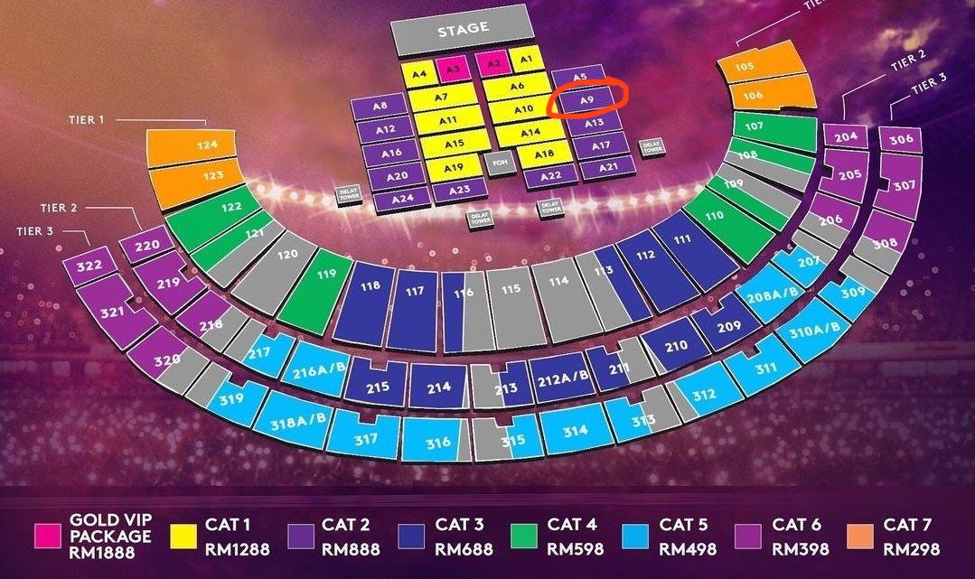 17/09 Bruno Mars Malaysia Concert CAT 2 Tickets (2 Connected Seats), Tickets & Vouchers, Event ...