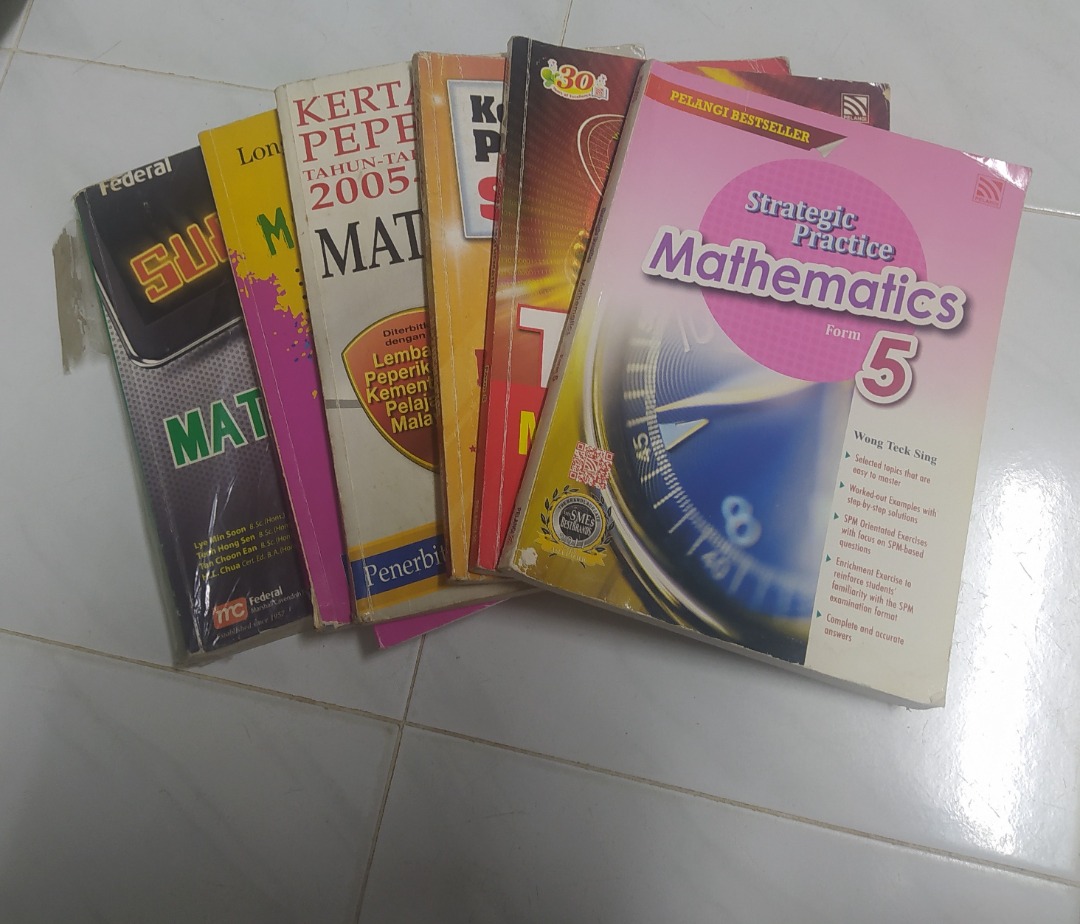 [ 6 for RM12] SPM Mathematics Matematik Practice Book, Hobbies & Toys ...