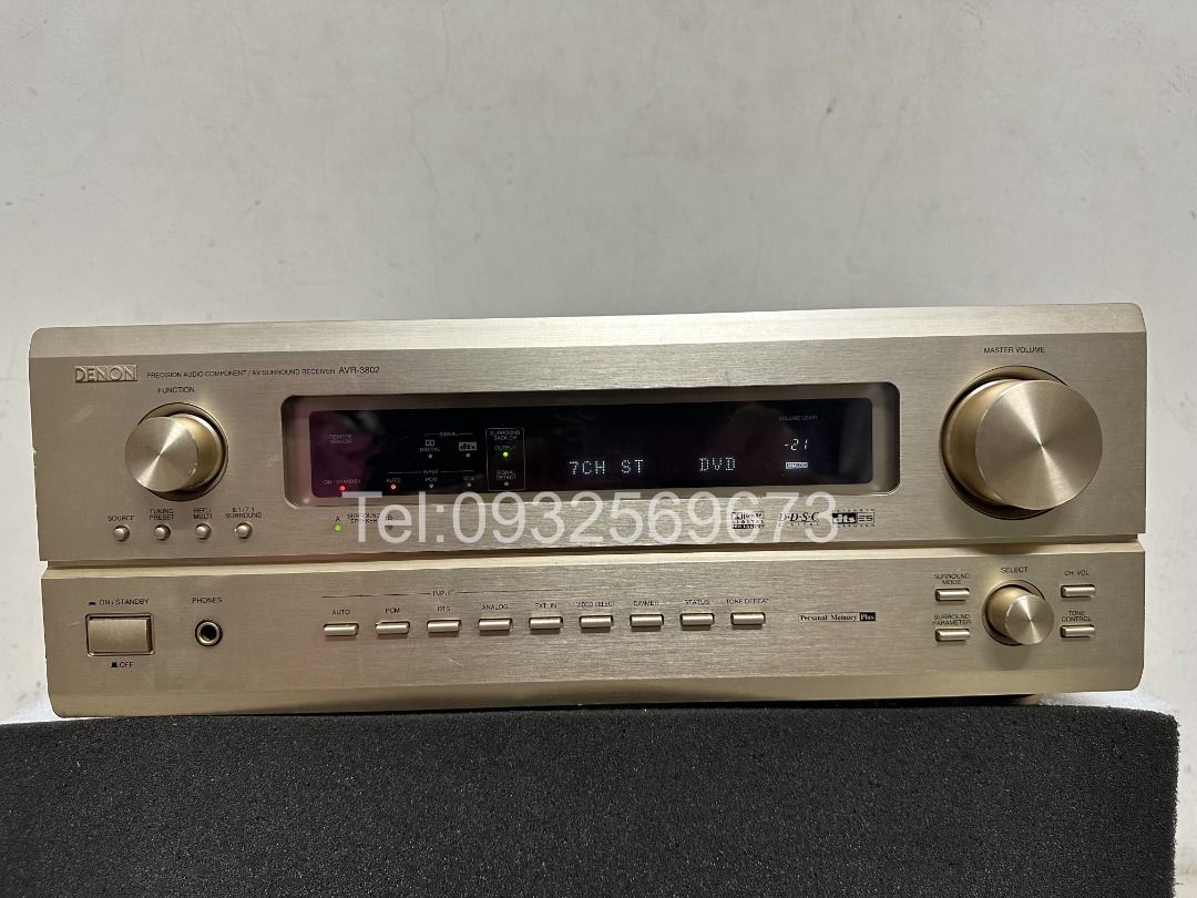 日本製造 Denon AVR-3802 7.1聲道 光纖 同軸 可接黑膠 環繞擴大機 原廠遙控器, 耳機及錄音音訊設備, 其他音響配件及設備在旋轉拍賣