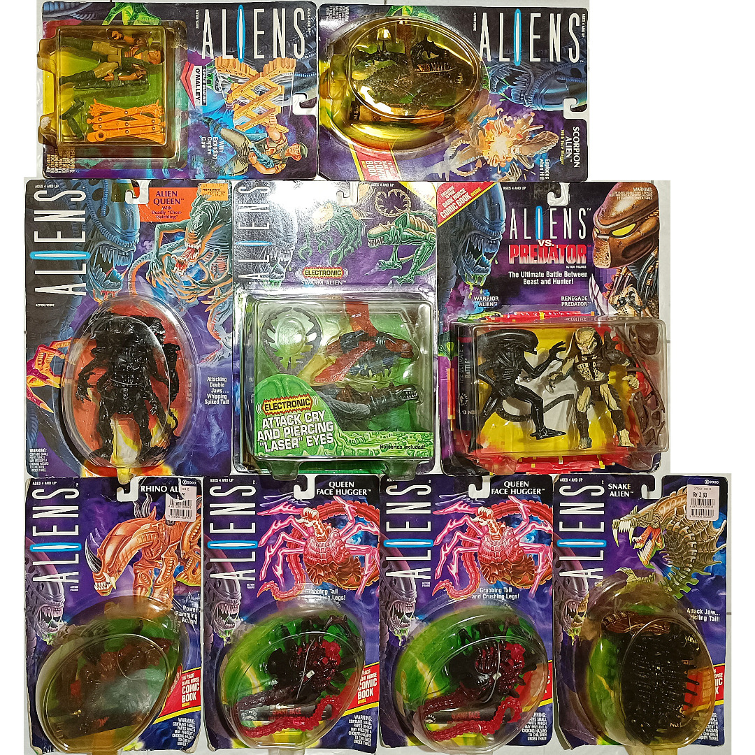 Kenner Aliens Predator Action Figures Lot ★ Rhino Scorpion Snake Swarm ...