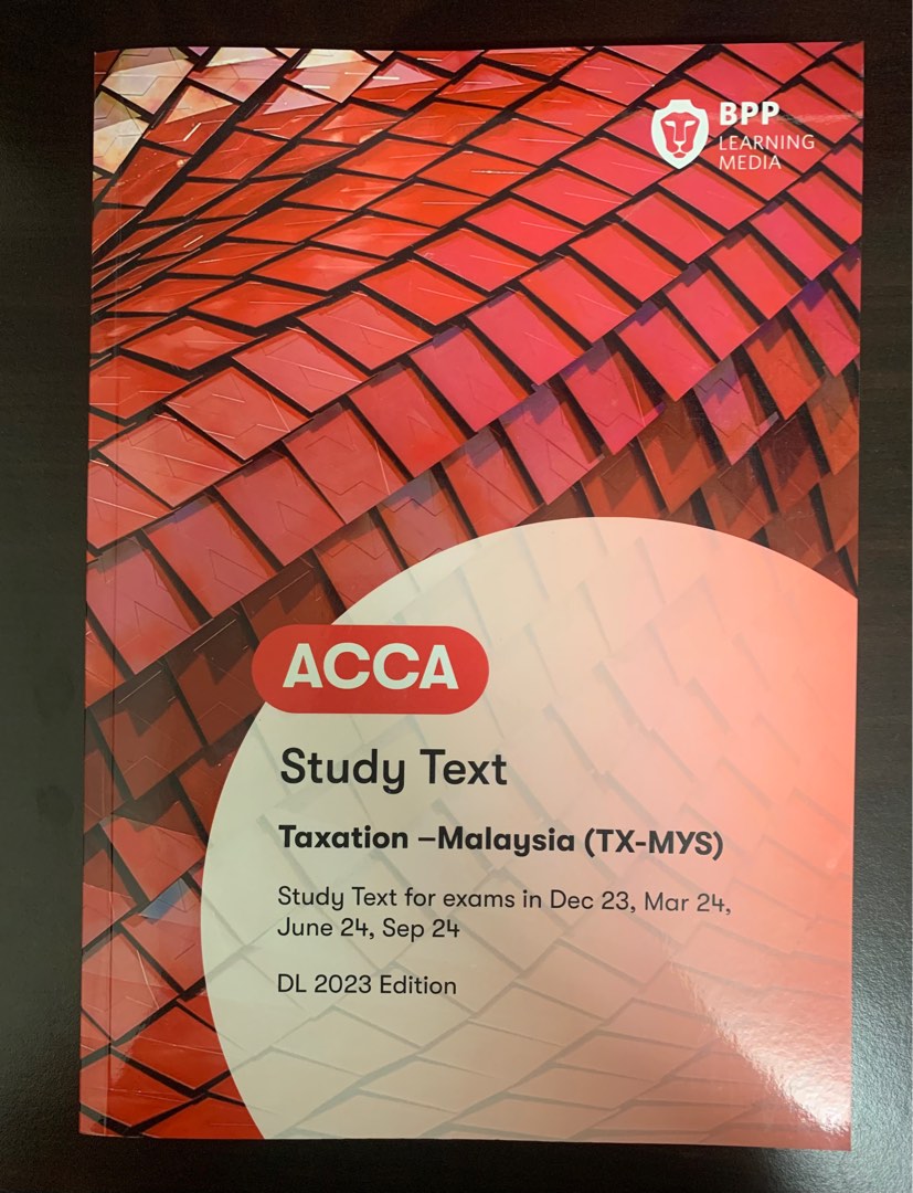 ACCA study text (Taxation- Malaysia), Hobbies & Toys, Books & Magazines ...