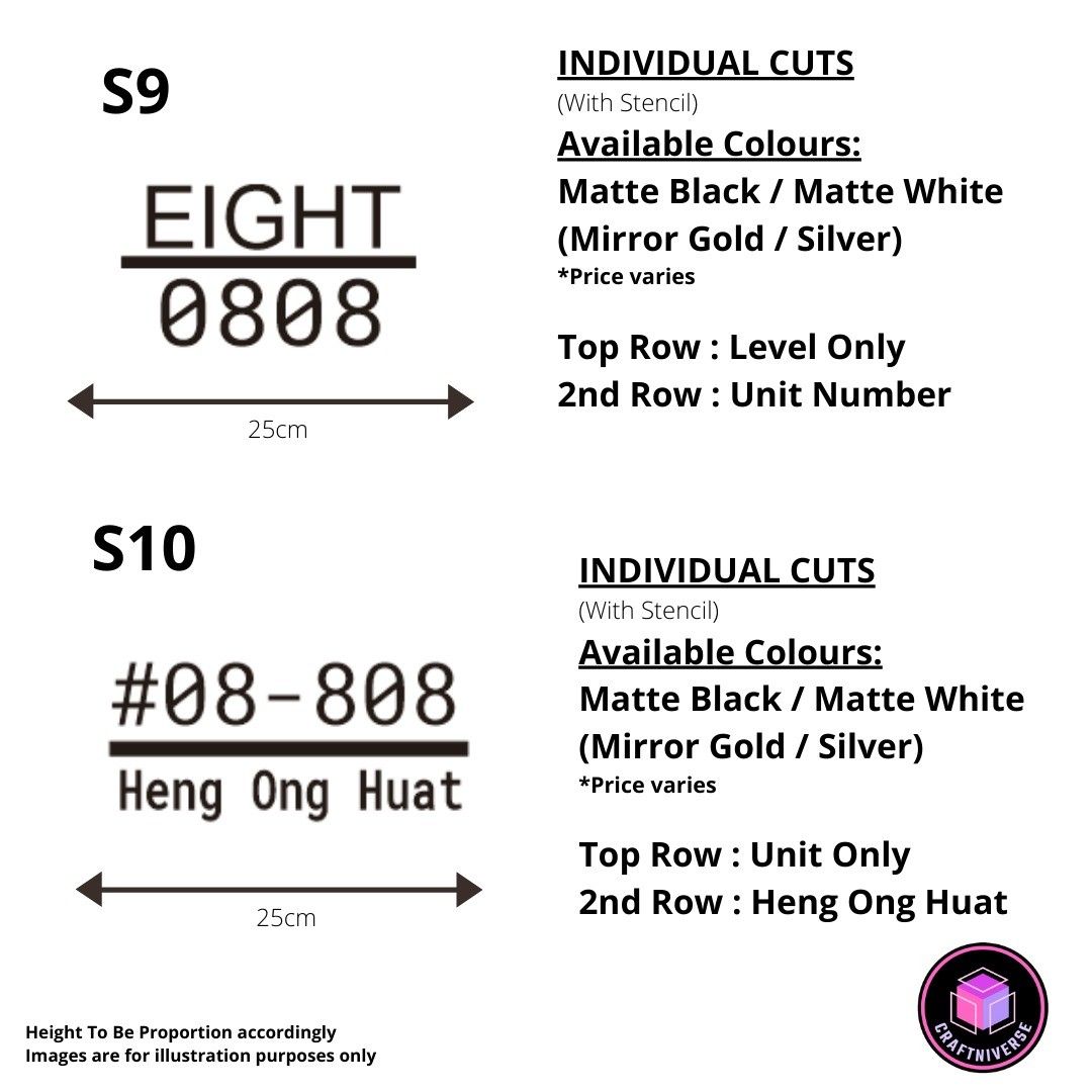 Acrylic Unit Signage, Hobbies & Toys, Stationery & Craft, Other ...