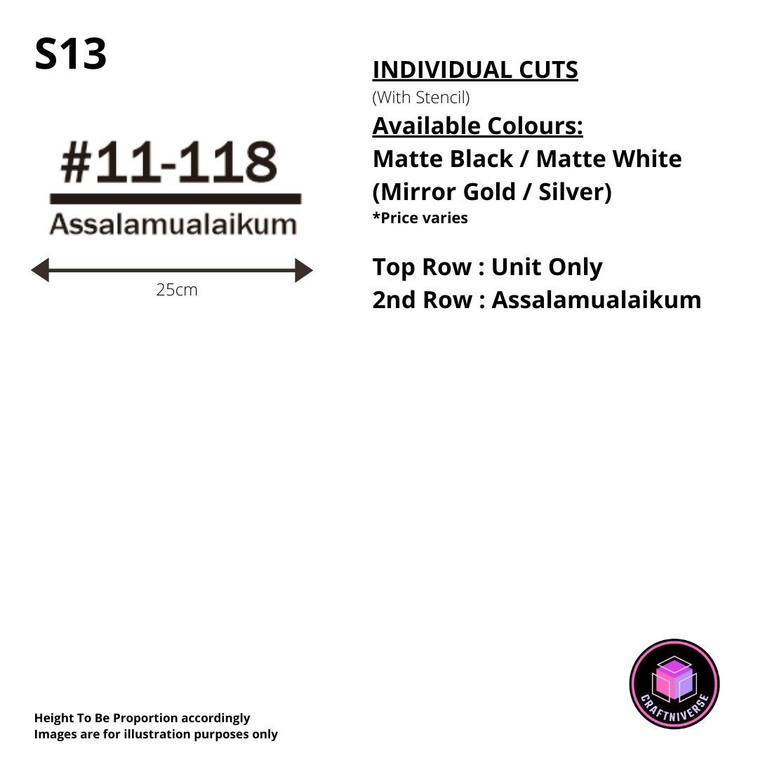 Acrylic Unit Signage, Hobbies & Toys, Stationery & Craft, Other ...