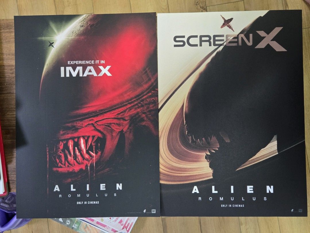 Alien Romulus A3 poster 海報 (IMAX & Screen X version), 興趣及遊戲, 收藏品及紀念品 ...