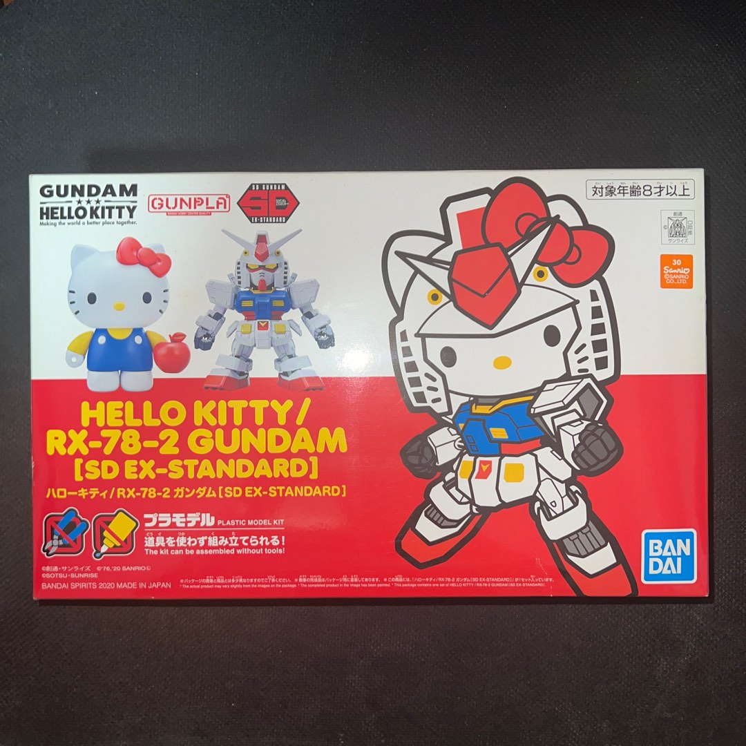 Bandai Gunpla SD EX-Standard Hello Kitty RX-78-2 Gundam, Hobbies & Toys ...