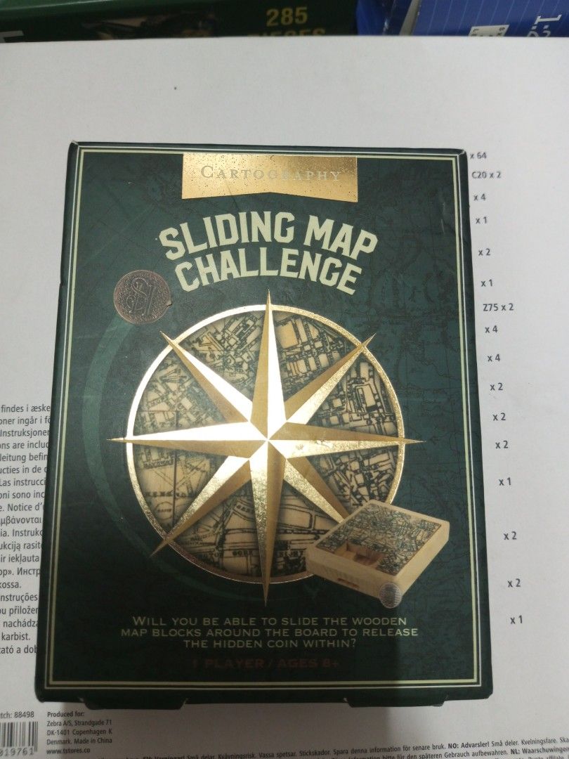 Cartography Sliding Map Challenge, Hobbies & Toys, Toys & Games on ...