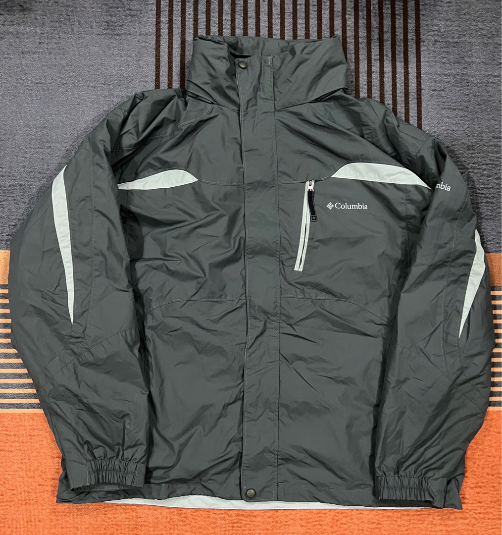 Columbia interchange waterproof jacket with packable hood XL, Men's ...