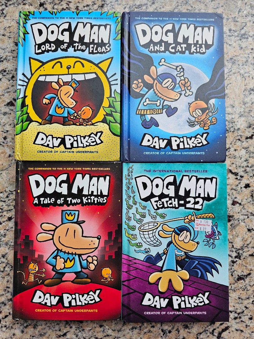 Dog Man by Dav Pilkey set of 8, 興趣及遊戲, 書本 & 文具, 兒童書籍 - Carousell