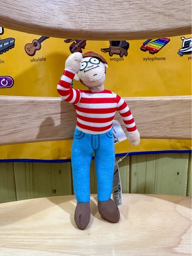 Dreamworks - Where’s Wally / Where’s Waldo Plush Charm, Hobbies & Toys, Toys & Games on Carousell