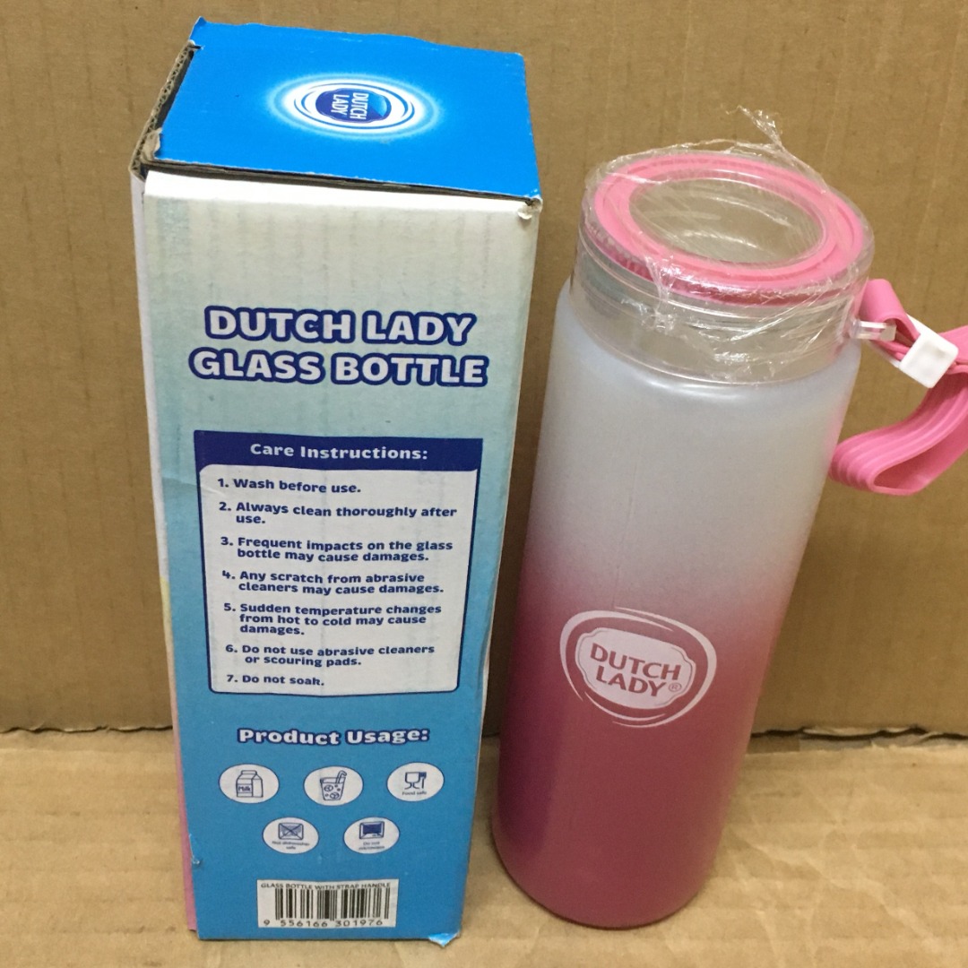 Dutch Lady Glass Bottle, Furniture & Home Living, Kitchenware ...