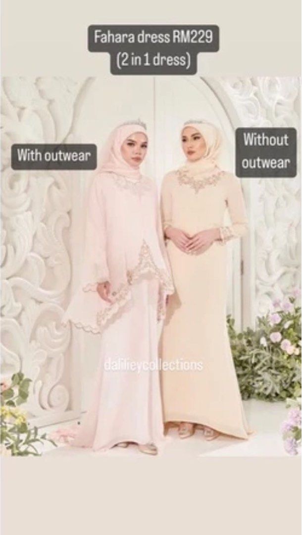 FAHARA DRESS HIJABISTAHUB, Women's Fashion, Muslimah Fashion, Baju ...