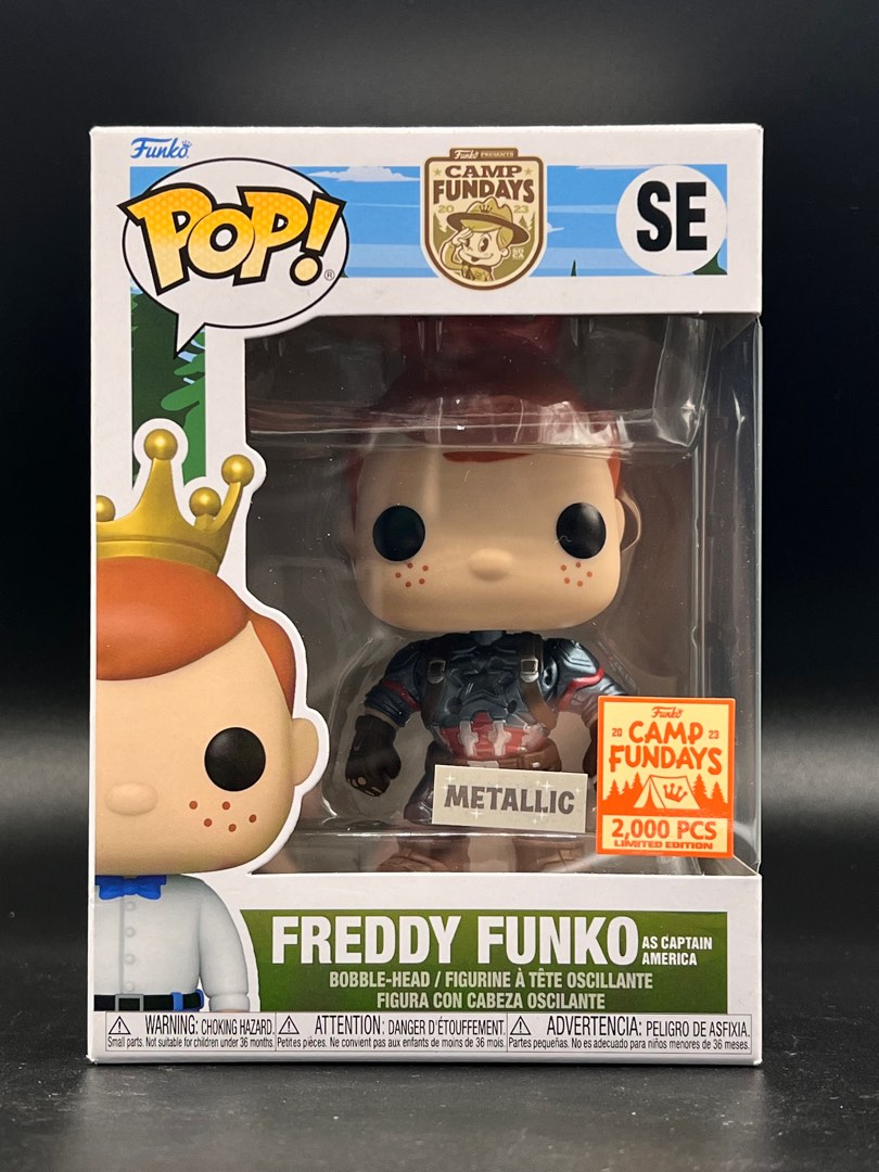 Freddy as Captain America Metallic LE 2k Funko POP, Hobbies & Toys ...