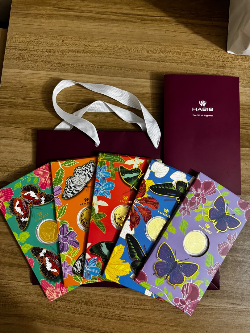 Habib Gold Coin 999 - Butterfly Edition, Luxury, Accessories on Carousell