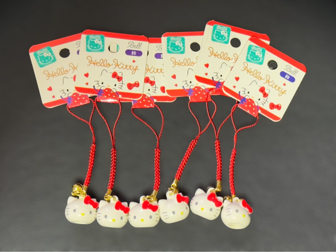 Hello Kitty bell charms gotochi style, Hobbies & Toys, Toys & Games on ...