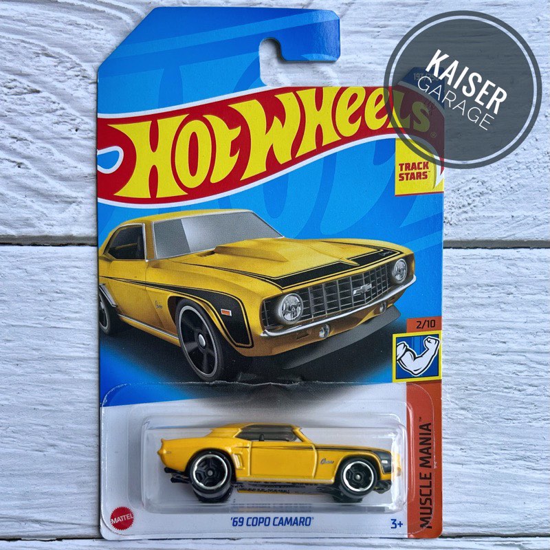 Hot Wheels : ‘69 Copo Camaro Yellow (Softcorner Card), Hobbies & Toys ...