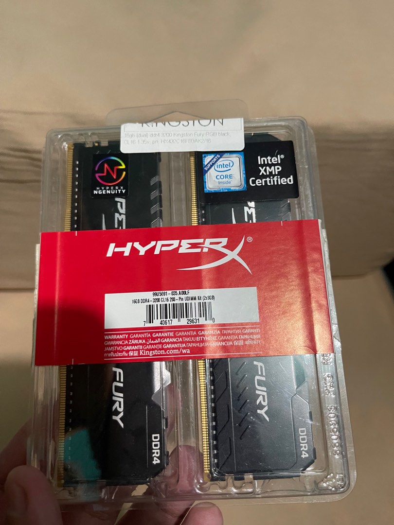 HYPERX FURY 2X8 RAM 3200mhz, Computers & Tech, Parts & Accessories ...